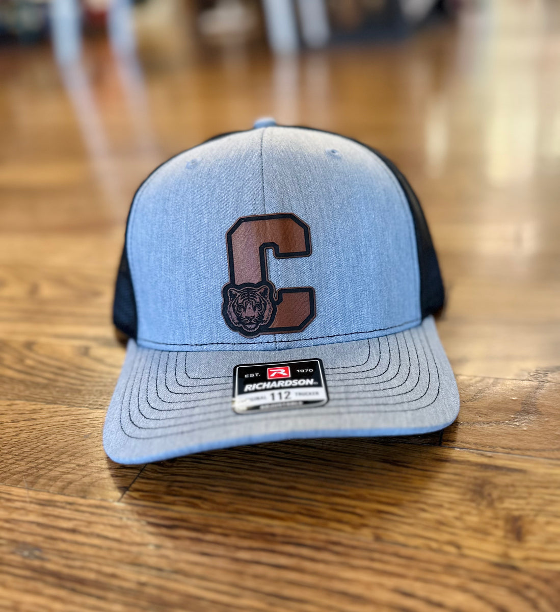 Varsity C Leather Patch Hat – Stitched & Stamped